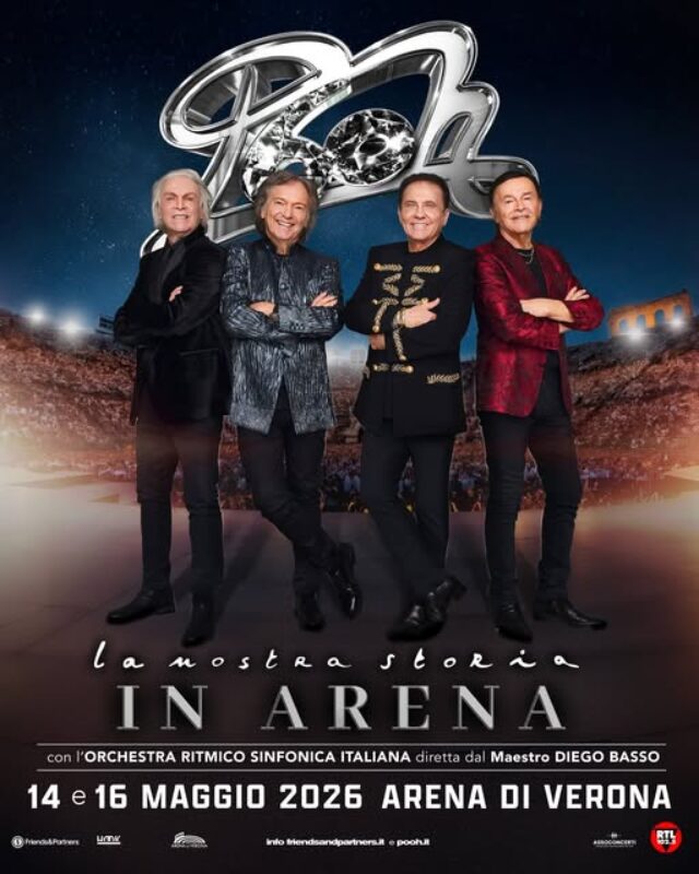 Pooh, a maggio due serate-evento all'Arena di Verona